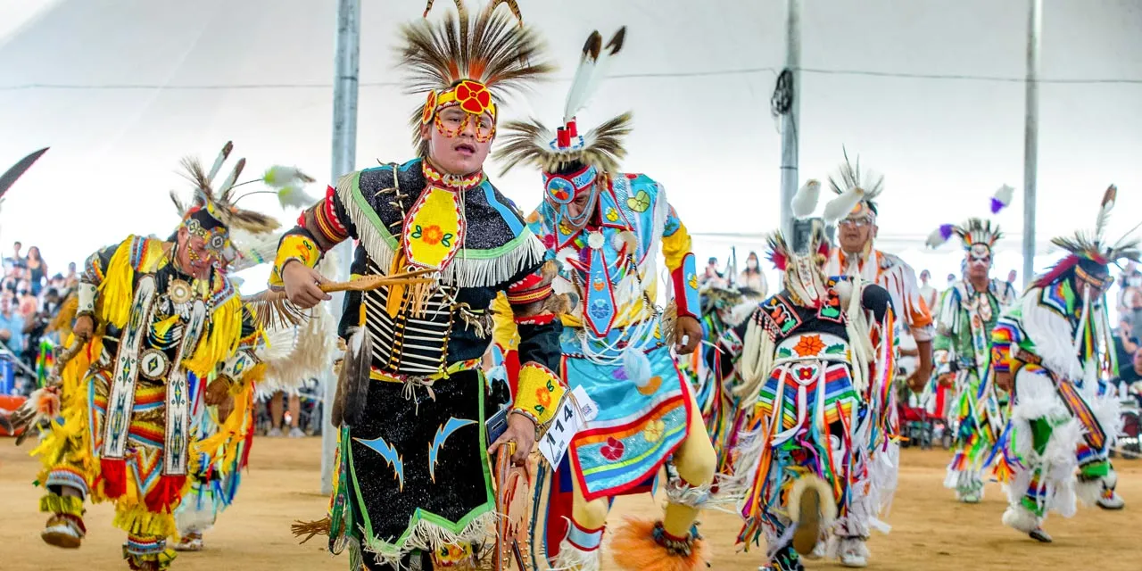 pow wow dancer coloring page