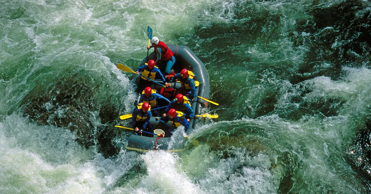White water rafting on the Tuolumne River